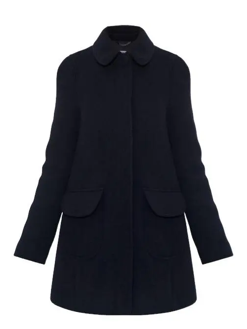 Moschino Long-sleeved Coat - Black