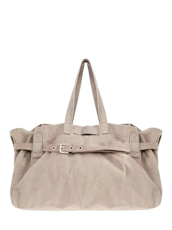 GOLDEN GOOSE Strap Detailed Tote Bag - Grey