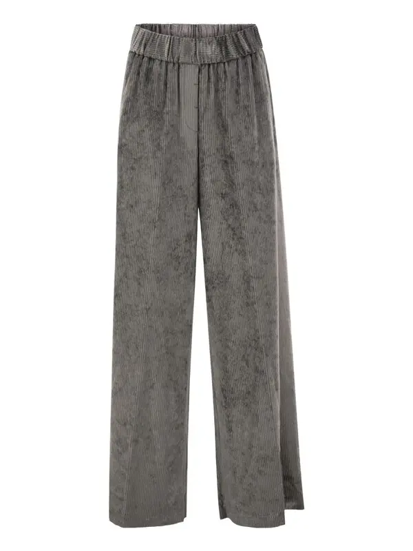 Peserico Wide-leg Corded Velvet Pants - No