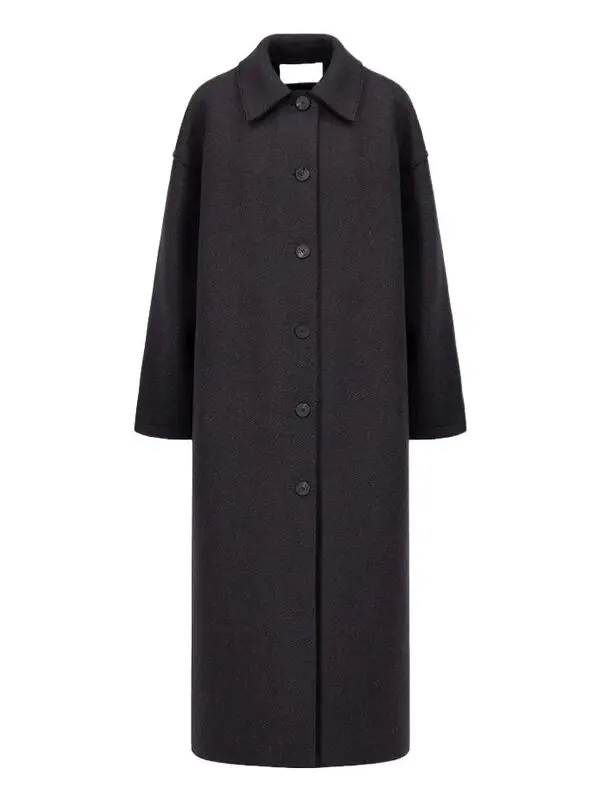 Harris Wharf London Button-front Coat - Brown