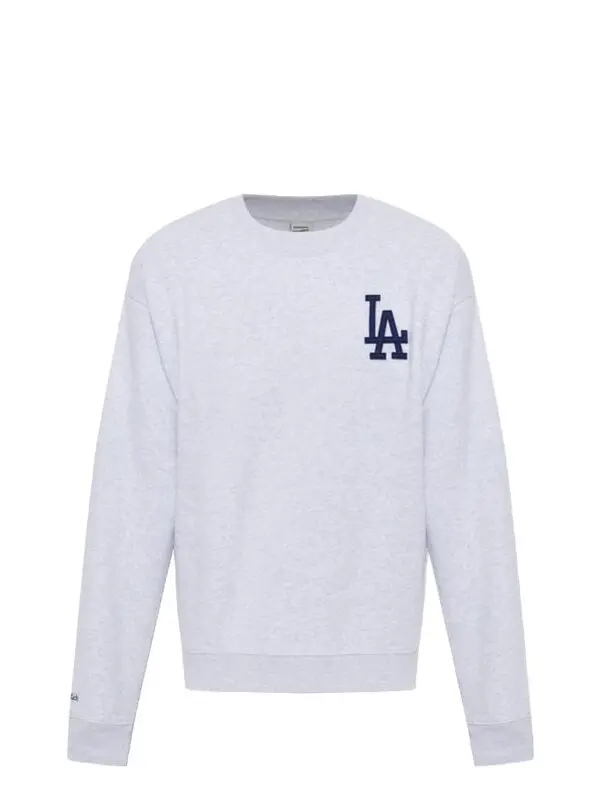 SPORTY  RICH Sr X La Dodgers Long-sleeve Sweatshirt - Heather Ash