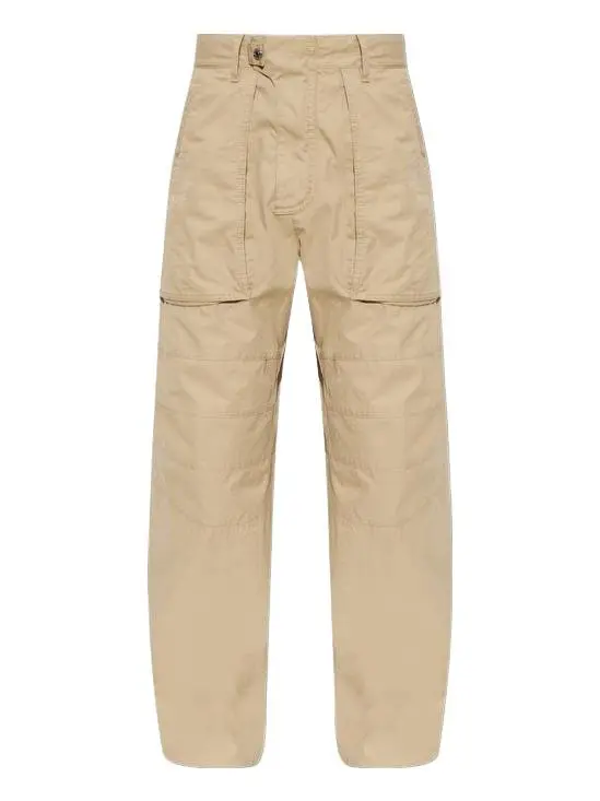 Dsquared2 Wide-leg Casual Trousers - Beige