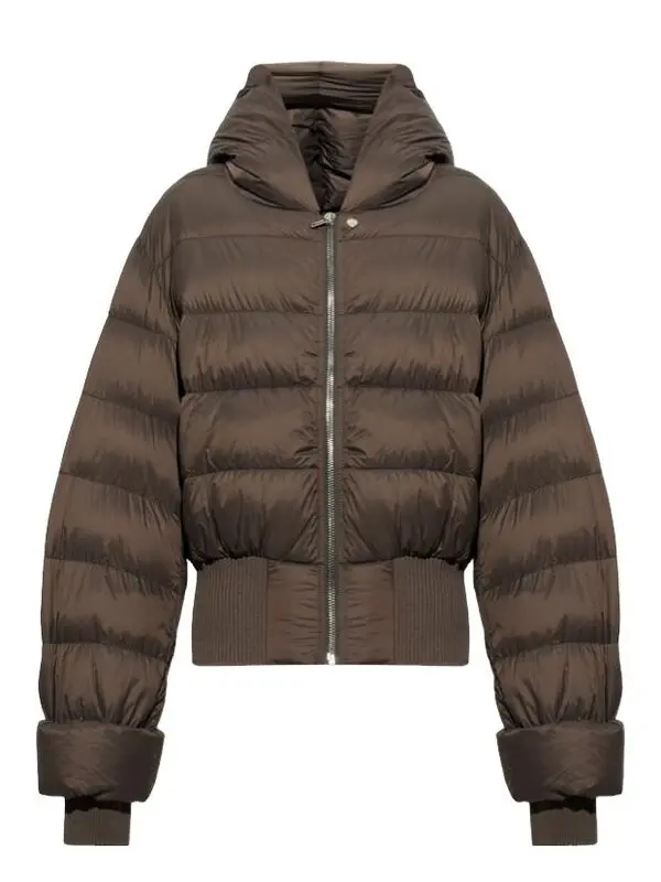 Rick Owens Long-sleeved Down Jacket - Brown