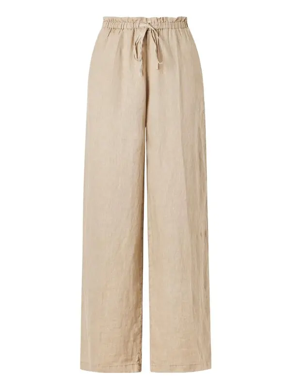 JAMES PERSE Linen Straight-leg Pants - No