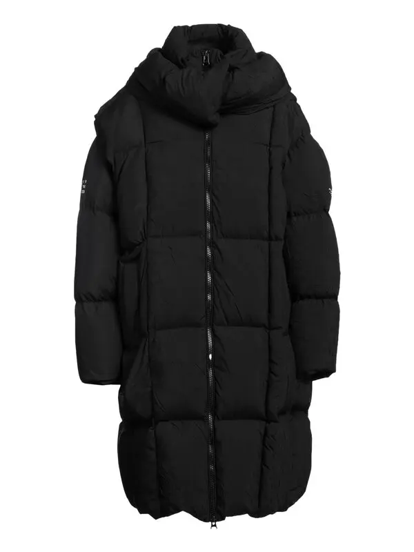 MAISON MARGIELA Printed Longsleeve Down Coat - Black