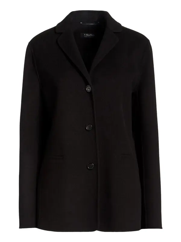 Max Mara Wool Single-breasted Blazer - Black