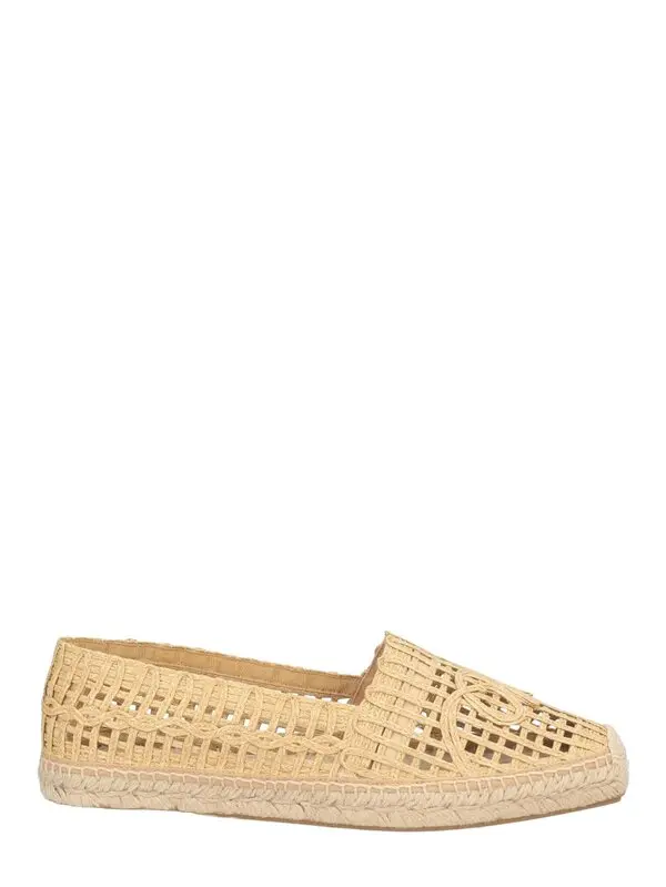 Max Mara Minimal Raffia Casual Espadrilles - No