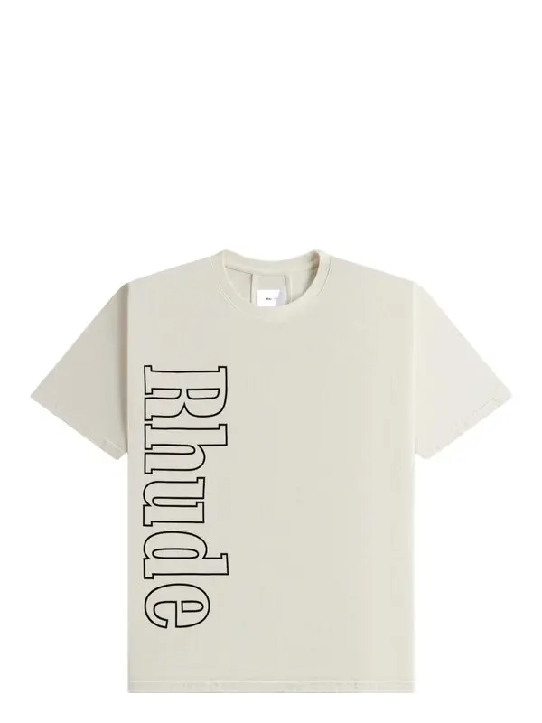 Rhude Logo Printed Crewneck T-shirt - White