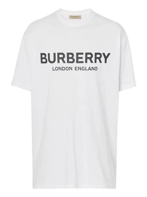 Burberry Logo Print T-shirt - White