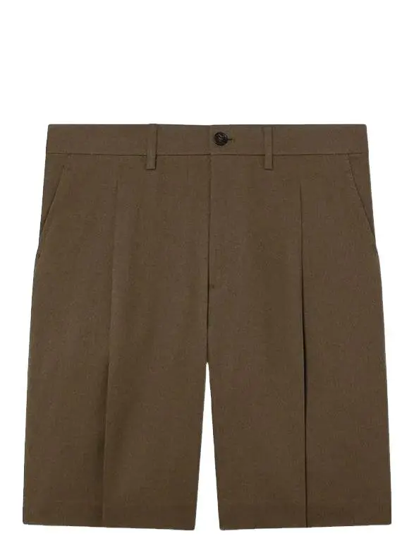 GOLDEN GOOSE Pleated Tailored Shorts - Brown