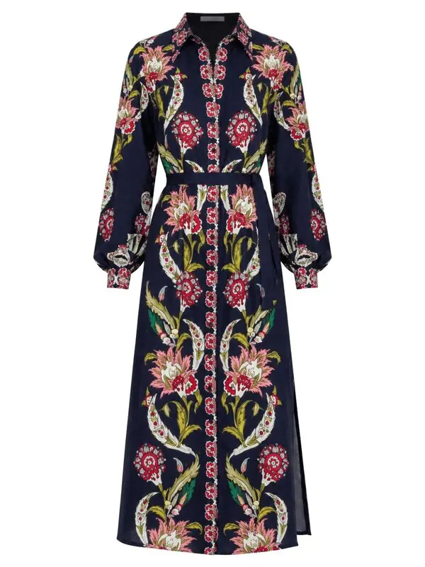 RAISHMA Remy Floral Dress - Black