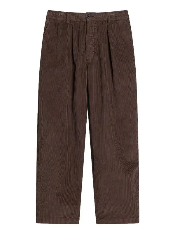 Universal Works Cord Pleated Track Pant - Cacao