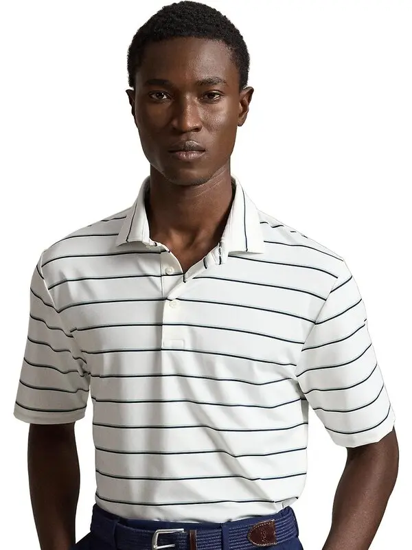 Ralph Lauren Classic Fit Performance Polo Shirt - Ceramic White Multi