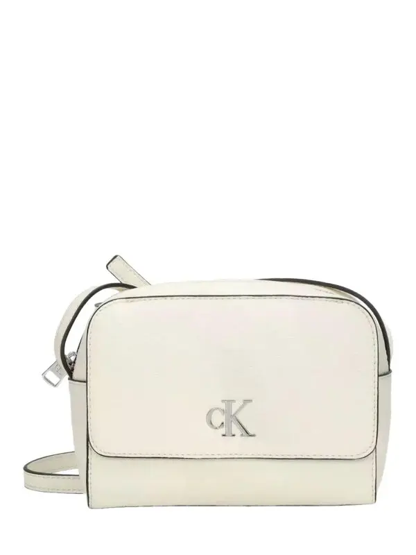 Calvin Klein Plaque Cross Body Bag - Neutrals