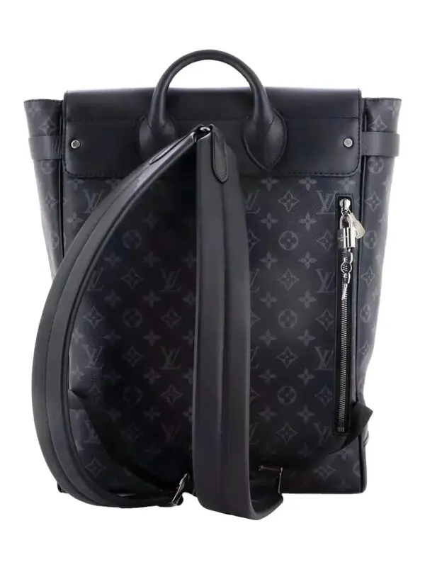 LOUIS VUITTON Steamer Monogram Eclipse Canvas Backpack - Black