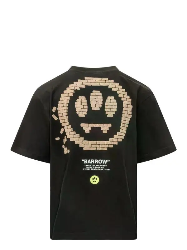 BARROW Graphic-print Crew-neck T-shirt - Black