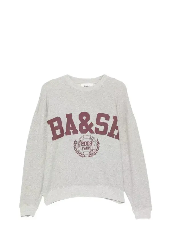 Ba&sh Logo-print Sweatshirt - Grey