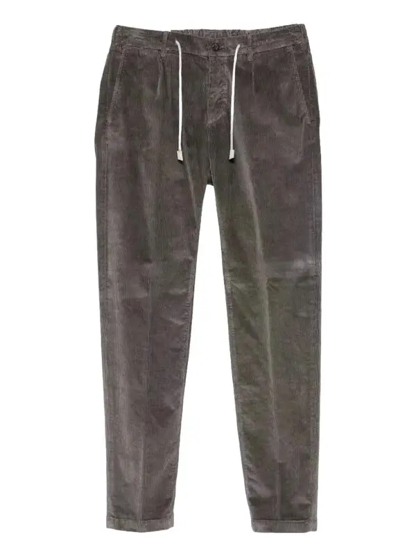 Eleventy Corduroy Drawstring Trousers - Grey