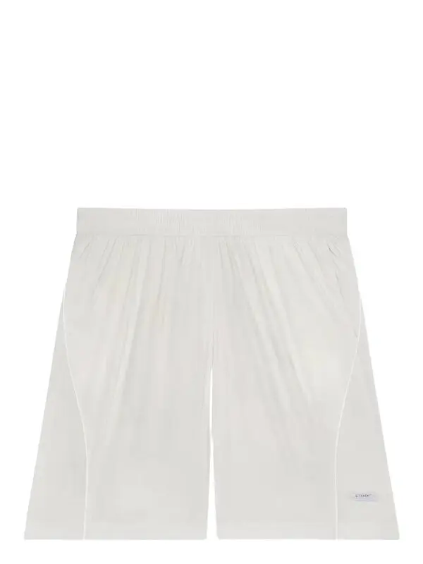 Givenchy Tk-mx Logo-patch Shorts - Neutrals