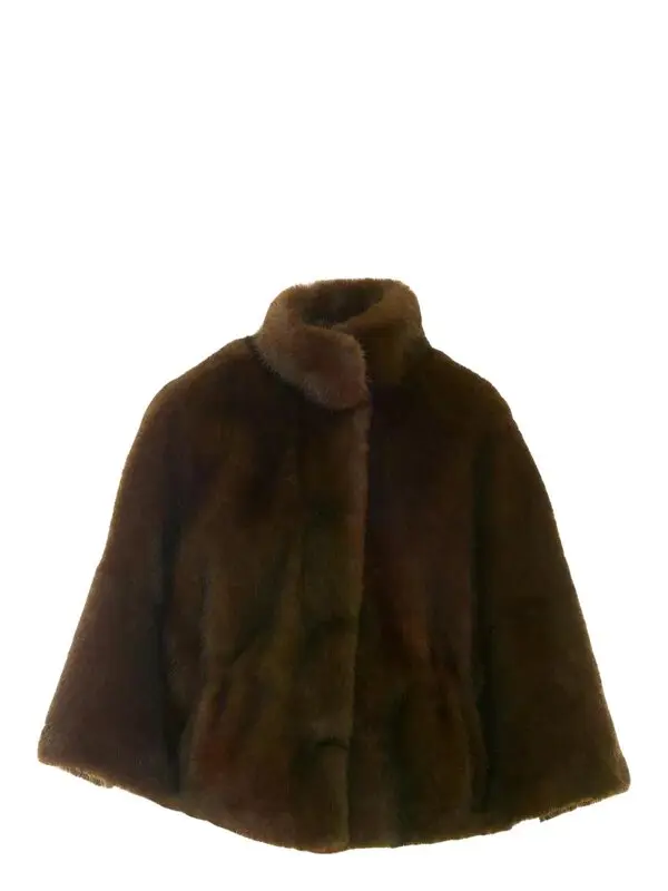 VALENTINI 1972 Funnel-neck Concealed-fastening Jacket - Brown