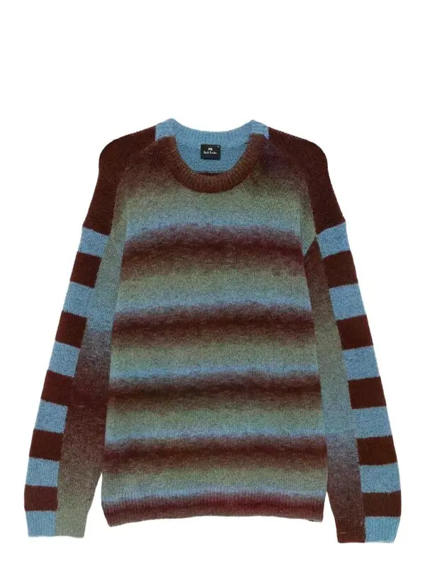 Paul Smith Gradient-effect Striped Sweater - Blue