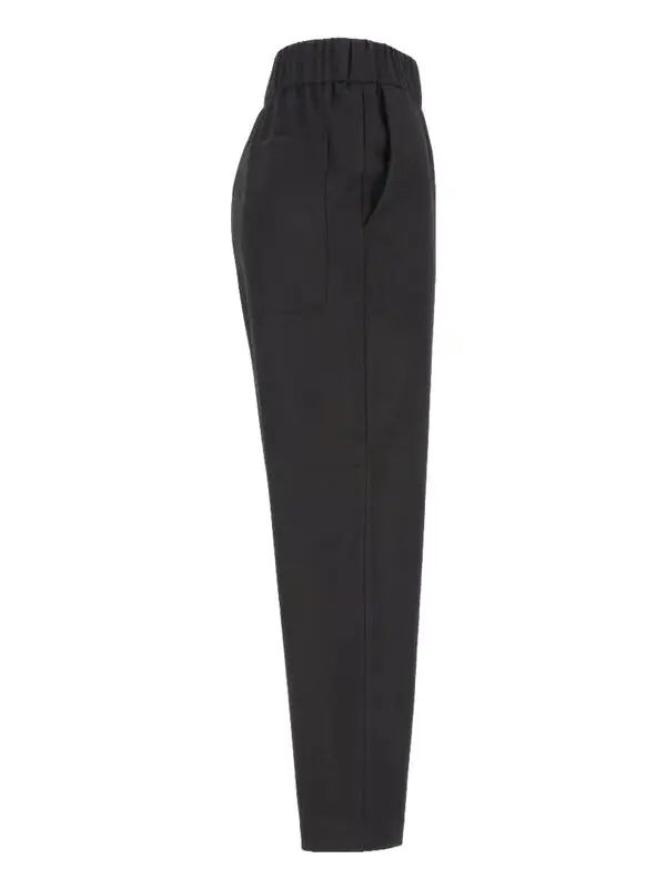 Barena Venezia Elasticated Waistband Trousers - Black