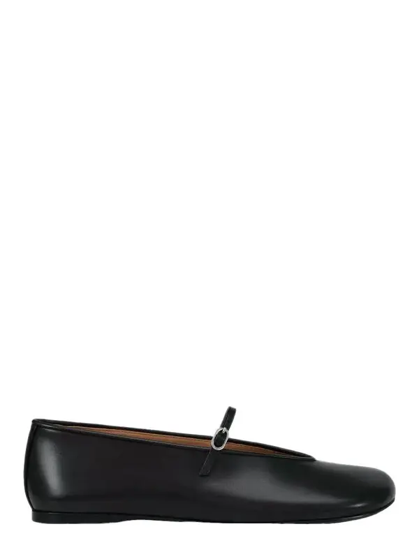 POTAMY Leather Ballet Flats - Black