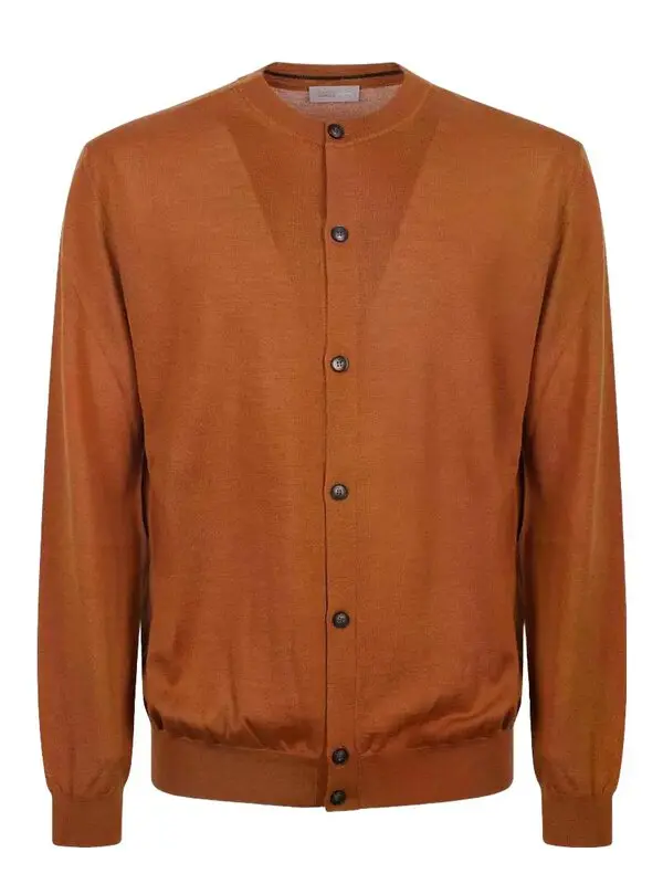 Herno Fine-knit Button-up Cardigan - Brown