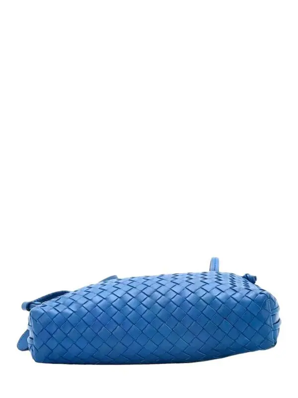 Bottega Veneta Intrecciato Nappa Small Cross Body Bag - Blue