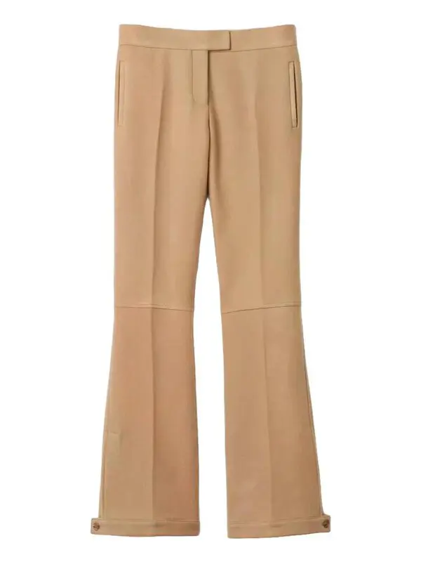 Miu Miu Double Wool Pants - Neutrals