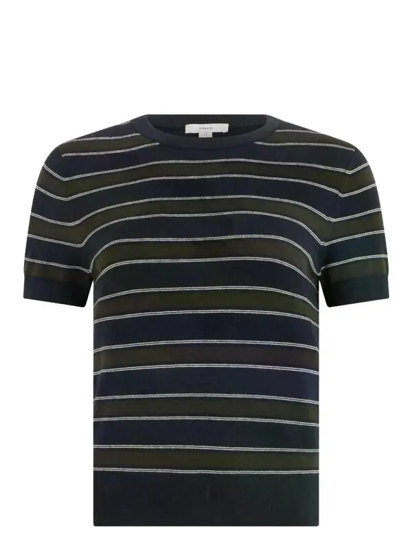 Vince Striped Short-sleeve T-shirt - Blue