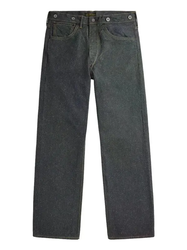 Ralph Lauren Buckle-back Jaspe Denim Jeans - Blue