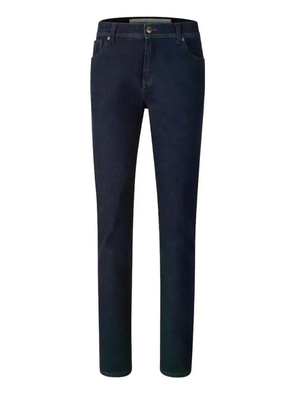 RICHARD J. BROWN Logo-patch Straight-leg Jeans - Blue