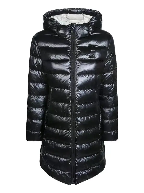 BLAUER. Adelaide Quilted Hooded Coat - Black