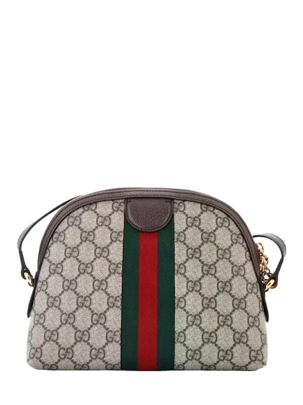 Gucci Ophidia Dome Gg Coated Canvas Small Shoulder Bag - Brown