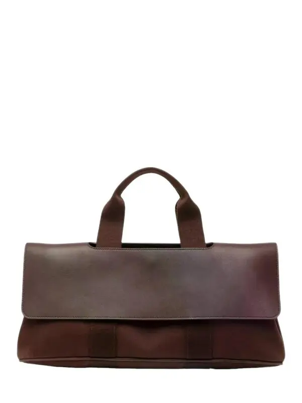 Hermès Toile And Swift Valparaiso Long Mm Handbag - Brown