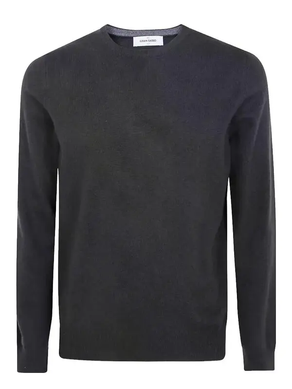 GRAN SASSO Wool Crew-neck Sweater - Grey