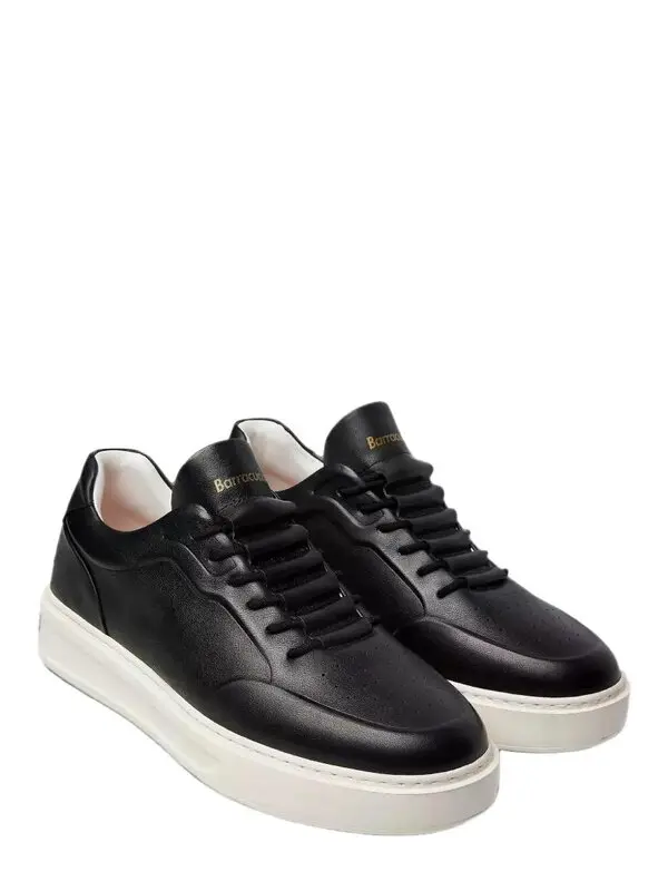 BARRACUDA Perforated-detail Lace-up Sneakers - Black