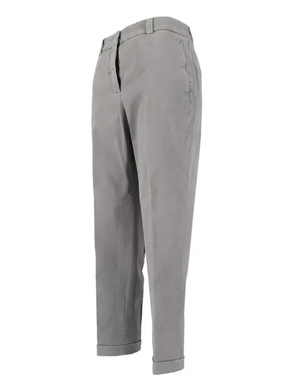 Peserico Turn-up Cuff Trousers - Grey