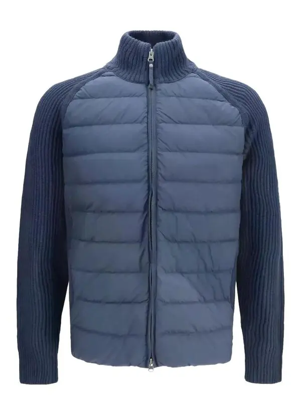 PARAJUMPERS Olmo Quilted Rib-knit Jacket - Blue