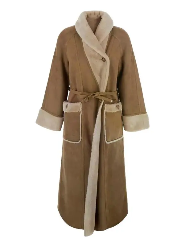 URBANCODE Reversible Belted Coat - Brown