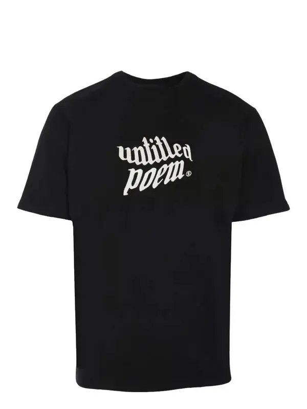 TEE LIBRARY Slogan-print Short-sleeve T-shirt - Black