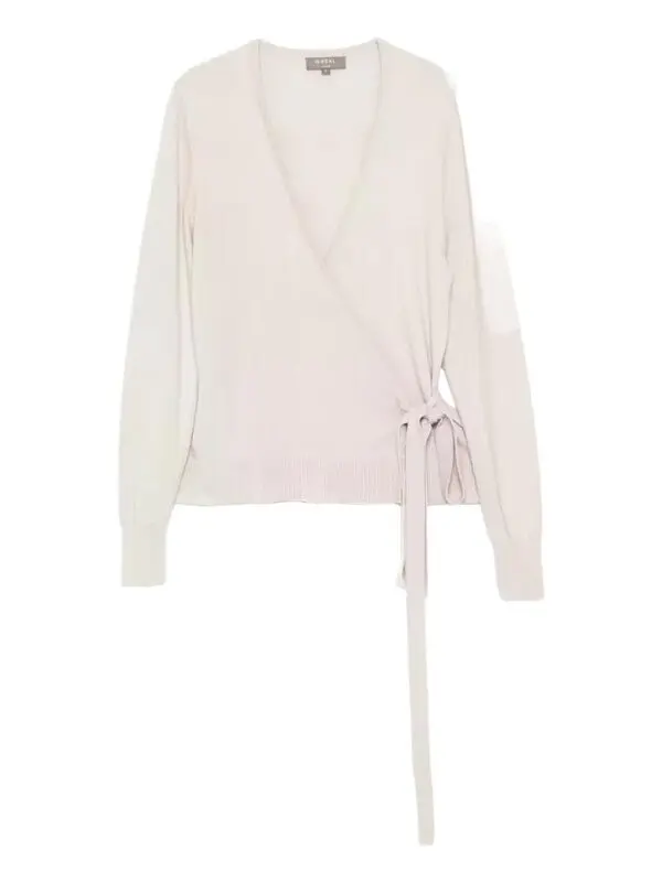 N.peal Arabella Wrap Cardigan - Neutrals