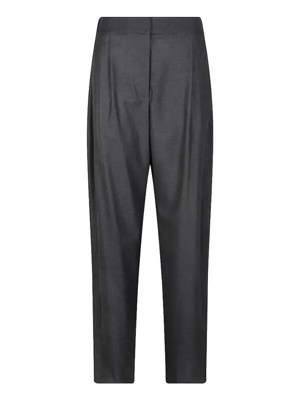 ERMANNO FIRENZE Pleated-detail Tapered Trousers - Grey