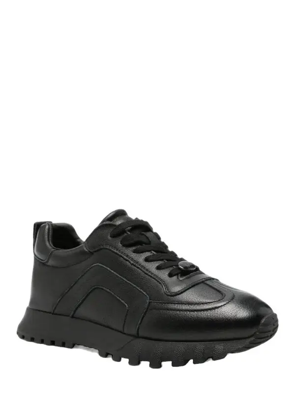 LINDA BAUMANN Panel Ridged-sole Sneakers - Black