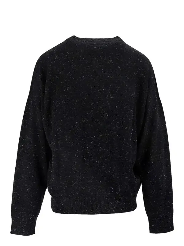 Peserico Flecked Knit Sweater - Black