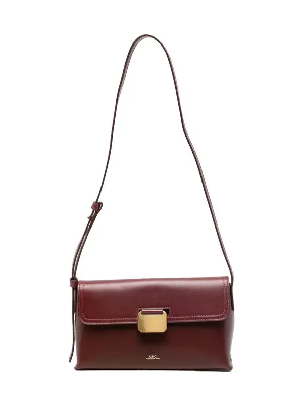 A.p.c. Grace Leather Shoulder Bag - Red