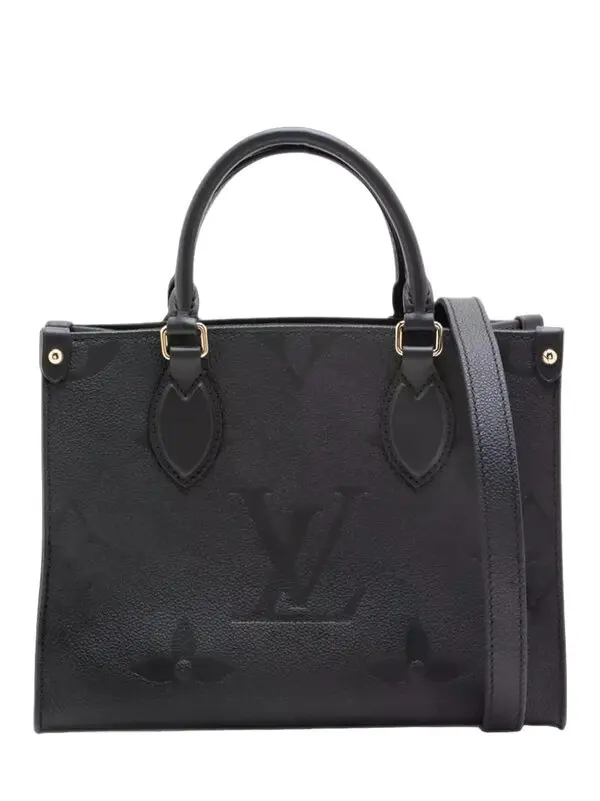 LOUIS VUITTON Monogram Empreinte Onthego Pm Satchel - Black