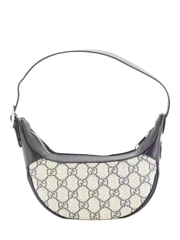 Gucci Ophidia Half Moon Gg Coated Canvas Mini Hobo Bag - Blue