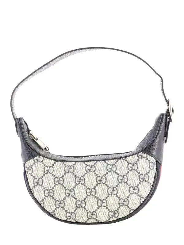 Gucci Ophidia Half Moon Gg Coated Canvas Mini Hobo Bag - Blue